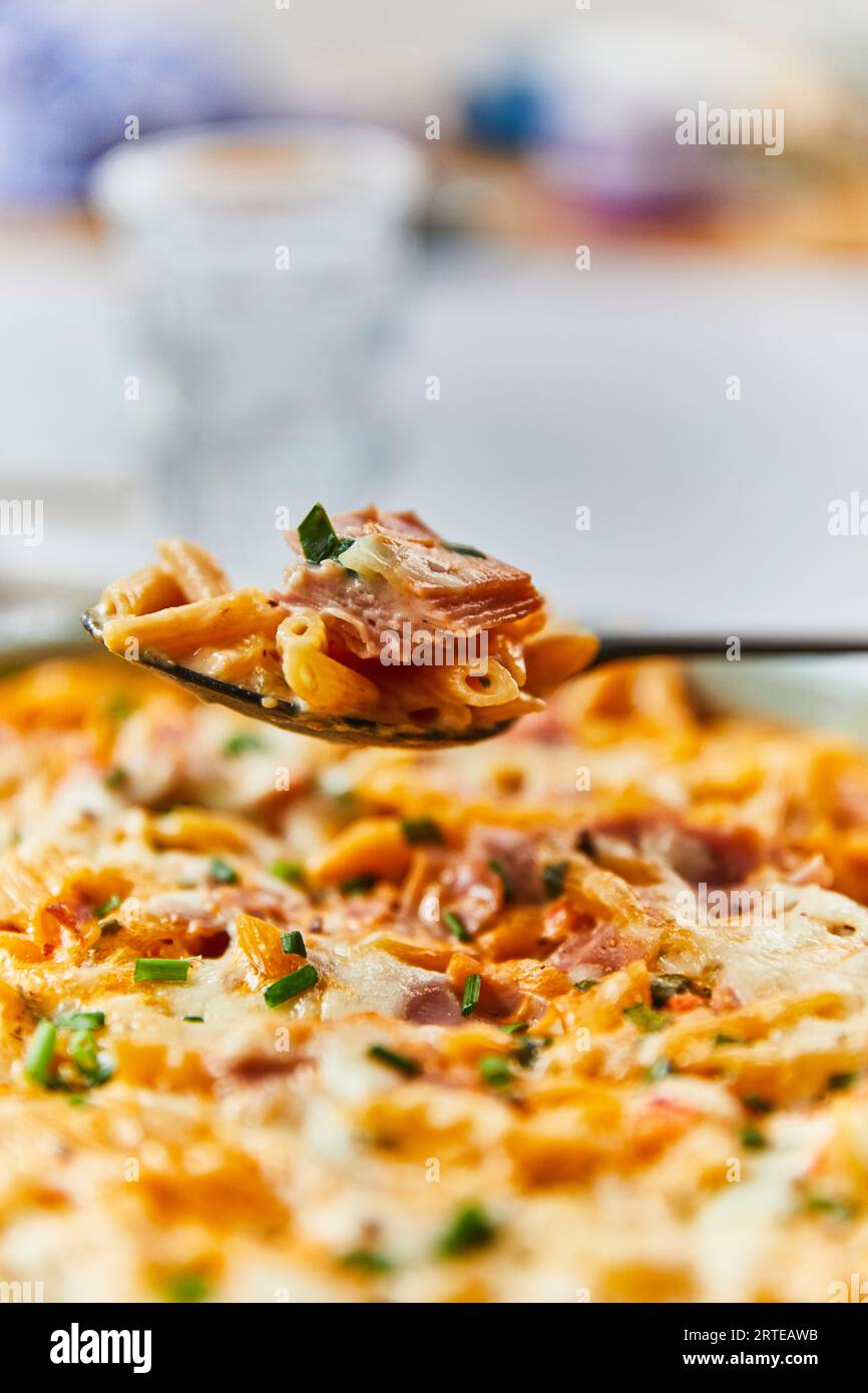 Ham and noodle casserole hi-res stock photography and images - Alamy