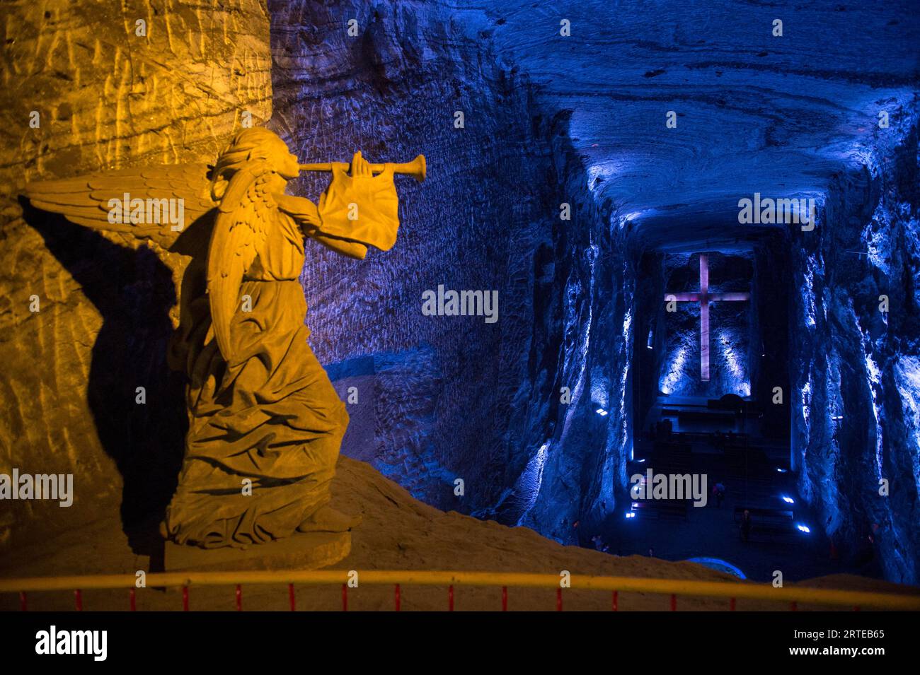 Salt Cathedral of Zipaquira, an underground Roman Catholic church built ...