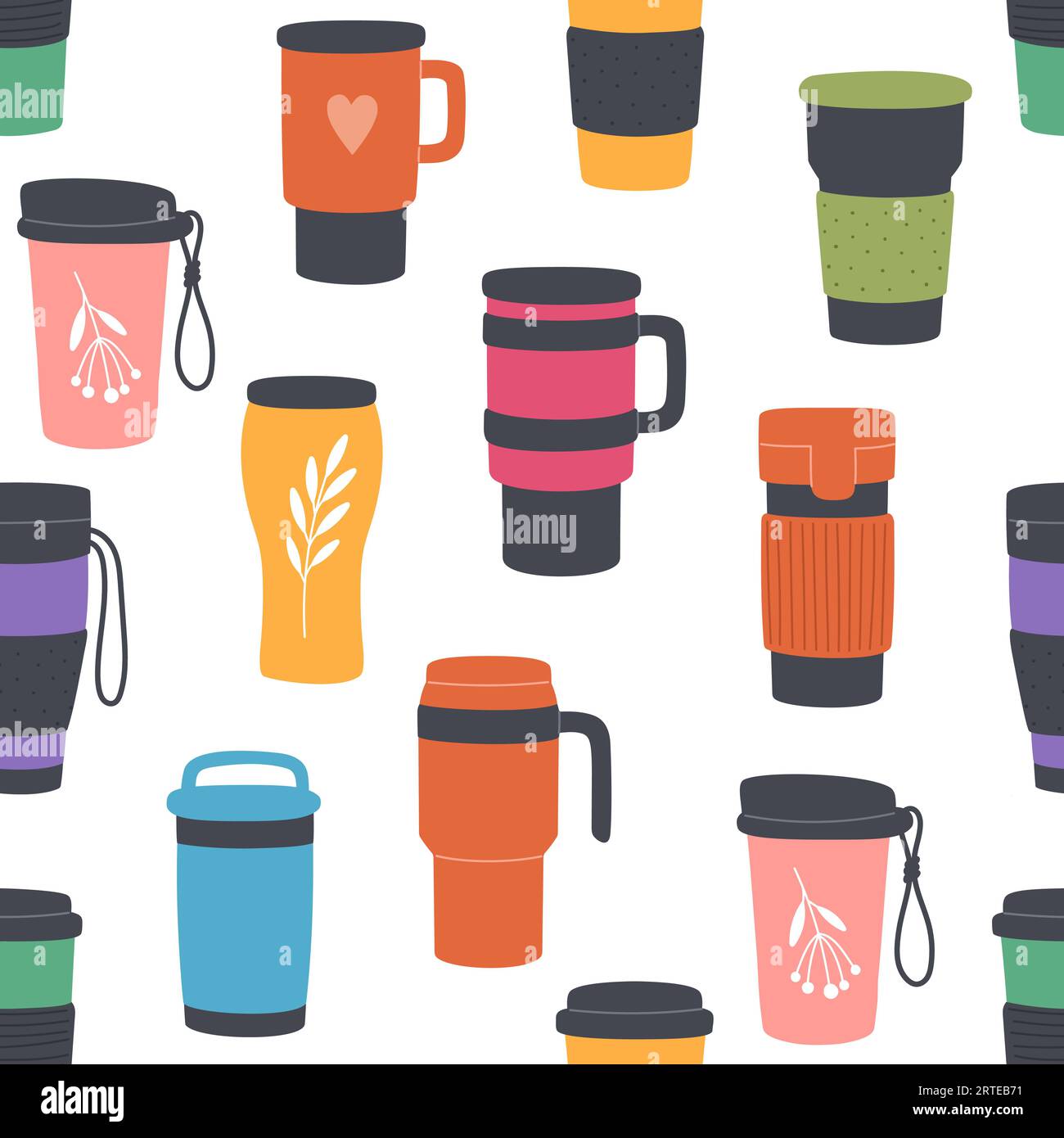 Insulated tumblers Stock Vector Images - Alamy