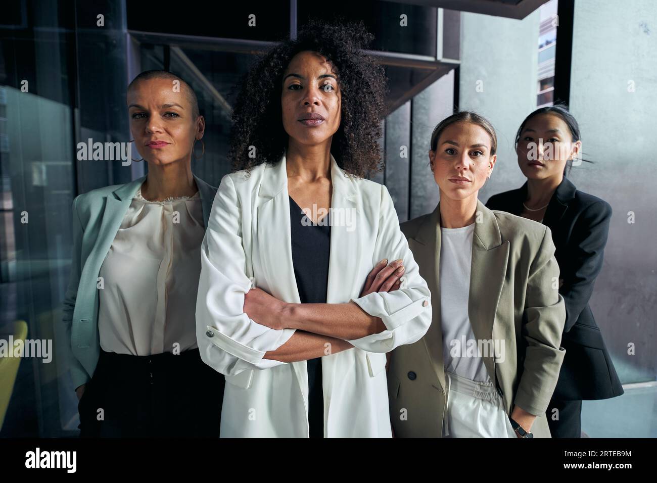 Portrait diverse group four professionals hi-res stock photography and ...