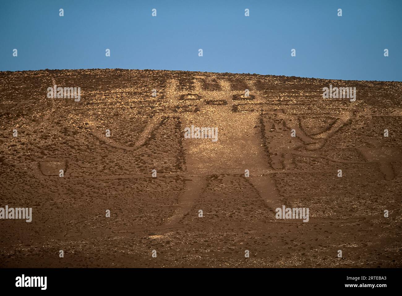 Atacama Giant, a 282 feet tall geoglyph, in Cerro Unita of the Atacama ...