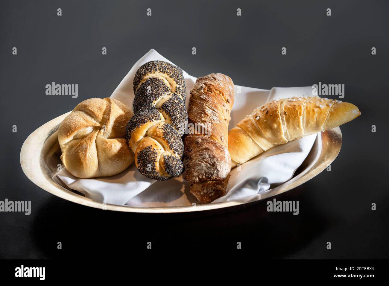 Pastries buns croissant tray hi-res stock photography and images - Alamy