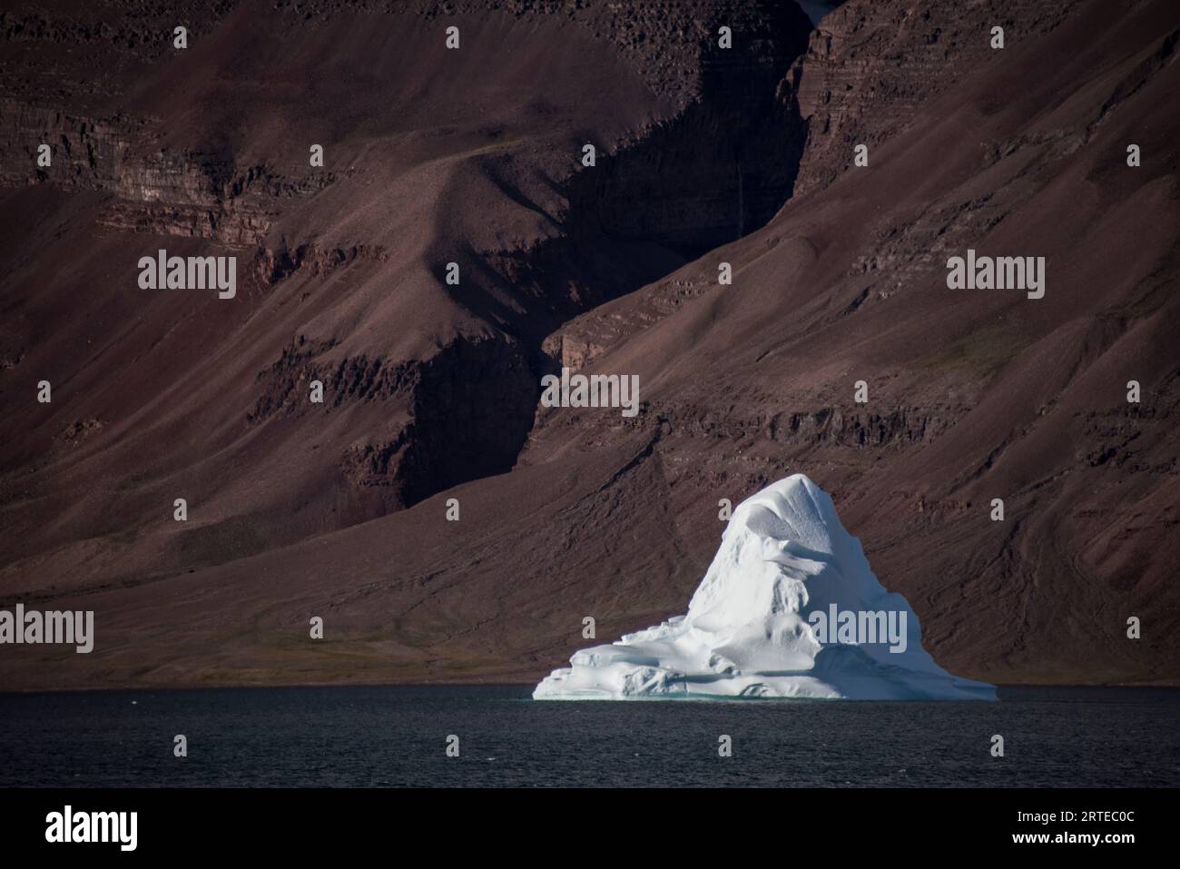 Close-up of a small iceberg floating in Greenland's Kaiser Franz Joseph ...