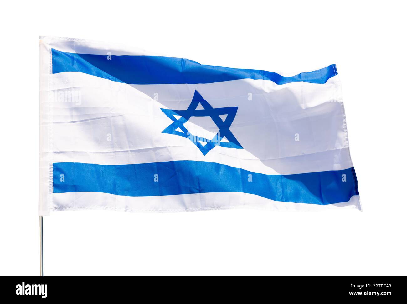 Israeli flag waving Cut Out Stock Images & Pictures - Alamy
