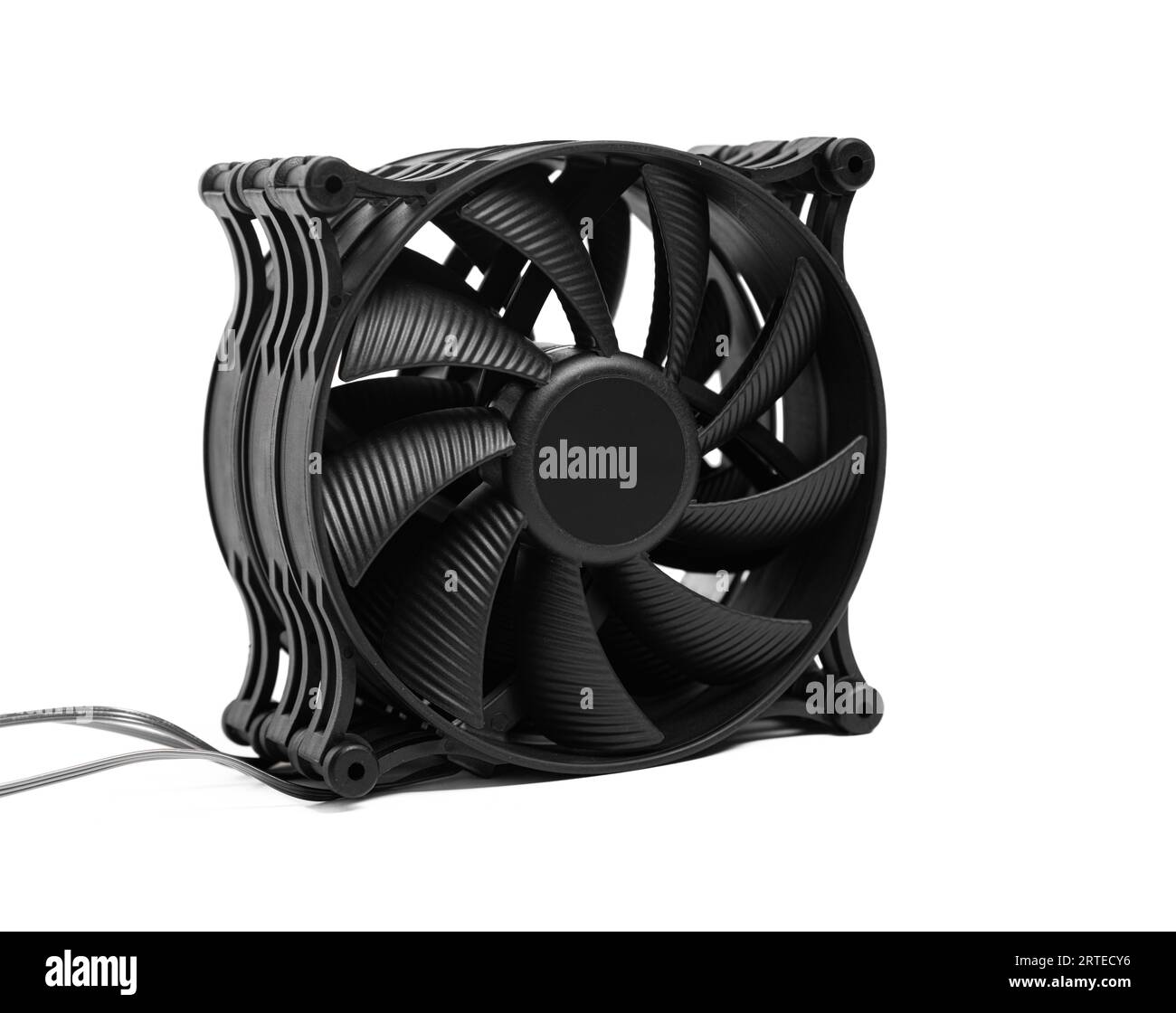 Computer fan cooler isolated on white background Stock Photo - Alamy