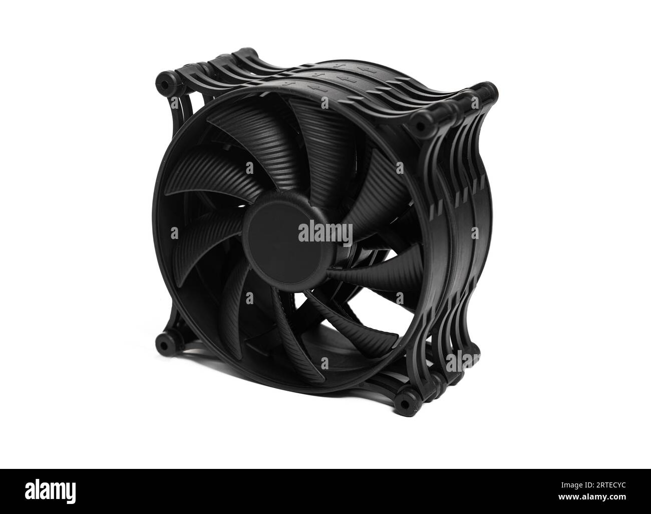 Computer fan cooler isolated on white background Stock Photo - Alamy