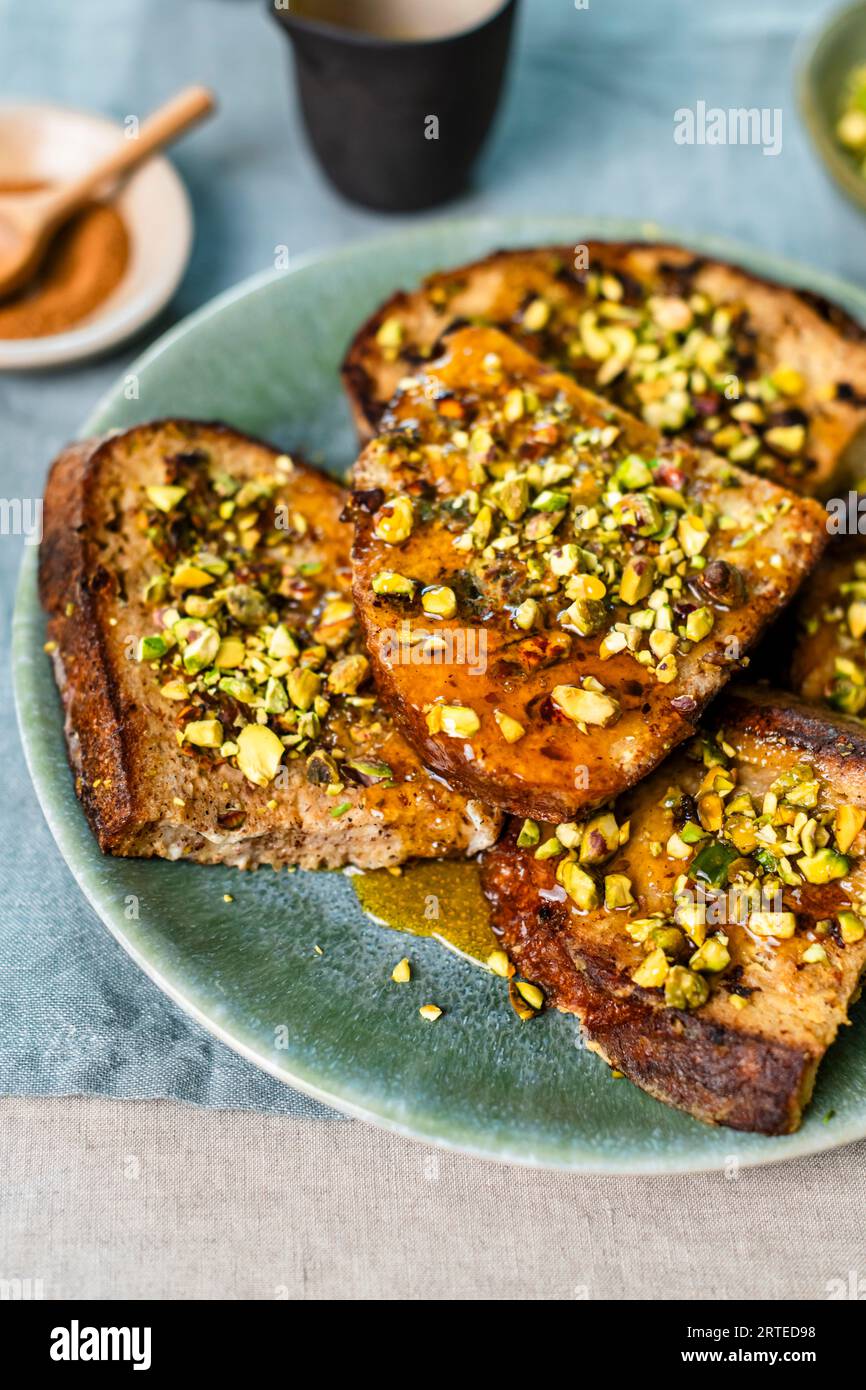Baklava-style French toast Stock Photo - Alamy