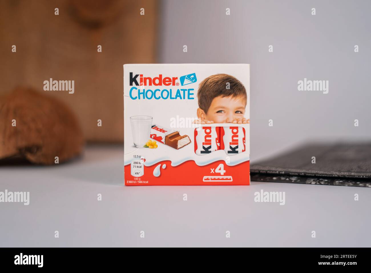 Advertising photo of Kinder chocolate Stock Photo - Alamy