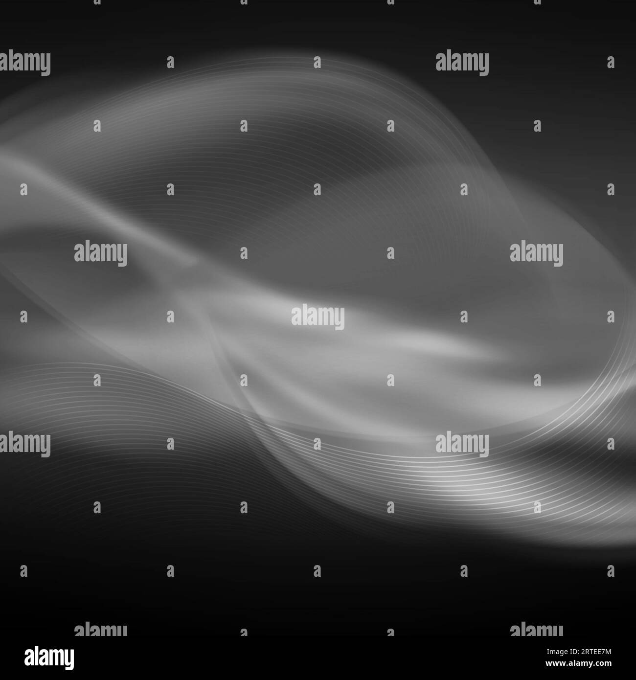 3d Vector Wave Lines Pattern Smooth Curve Flowing Dynamic White Light