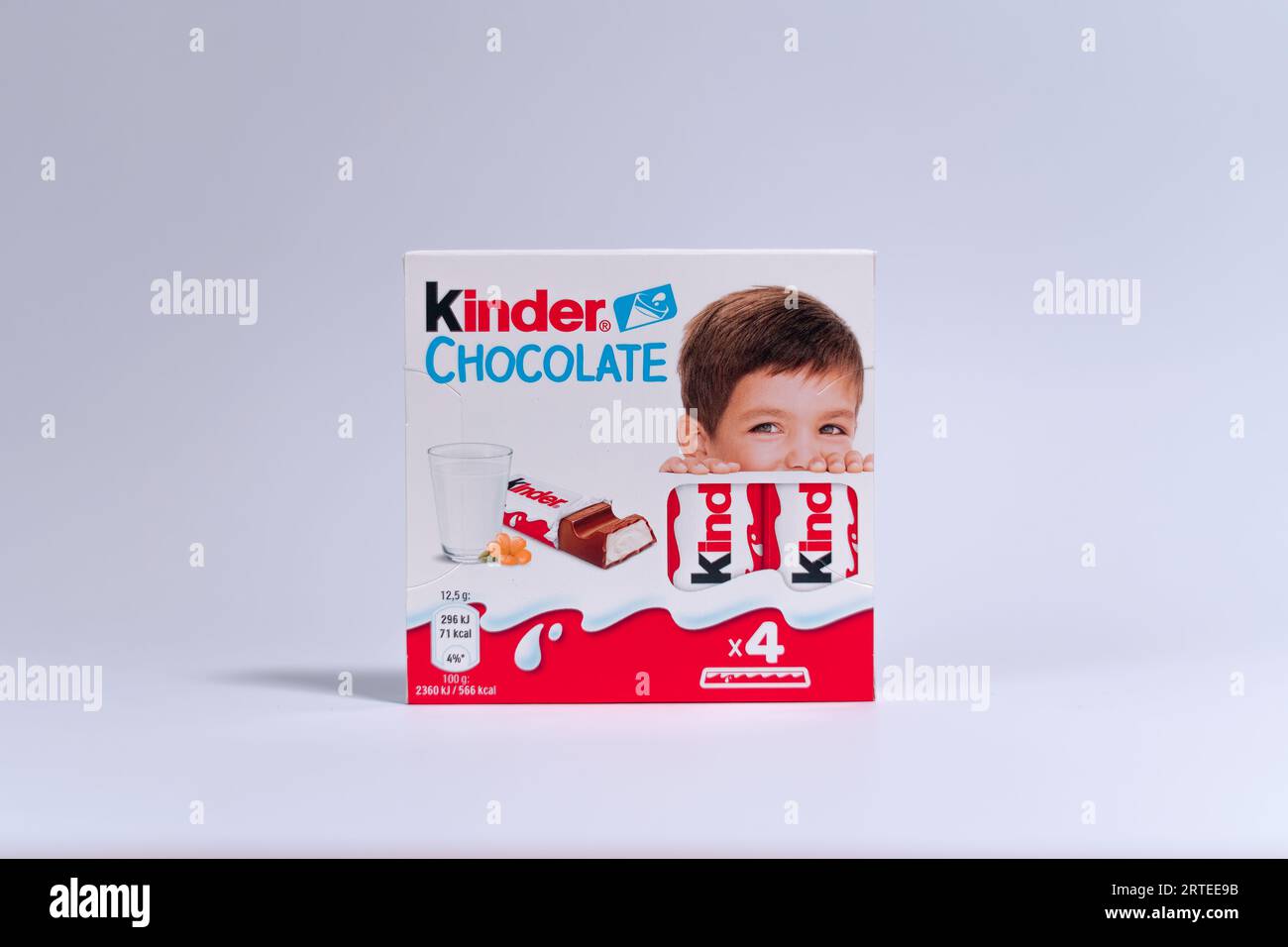 Advertising photo of Kinder chocolate Stock Photo - Alamy