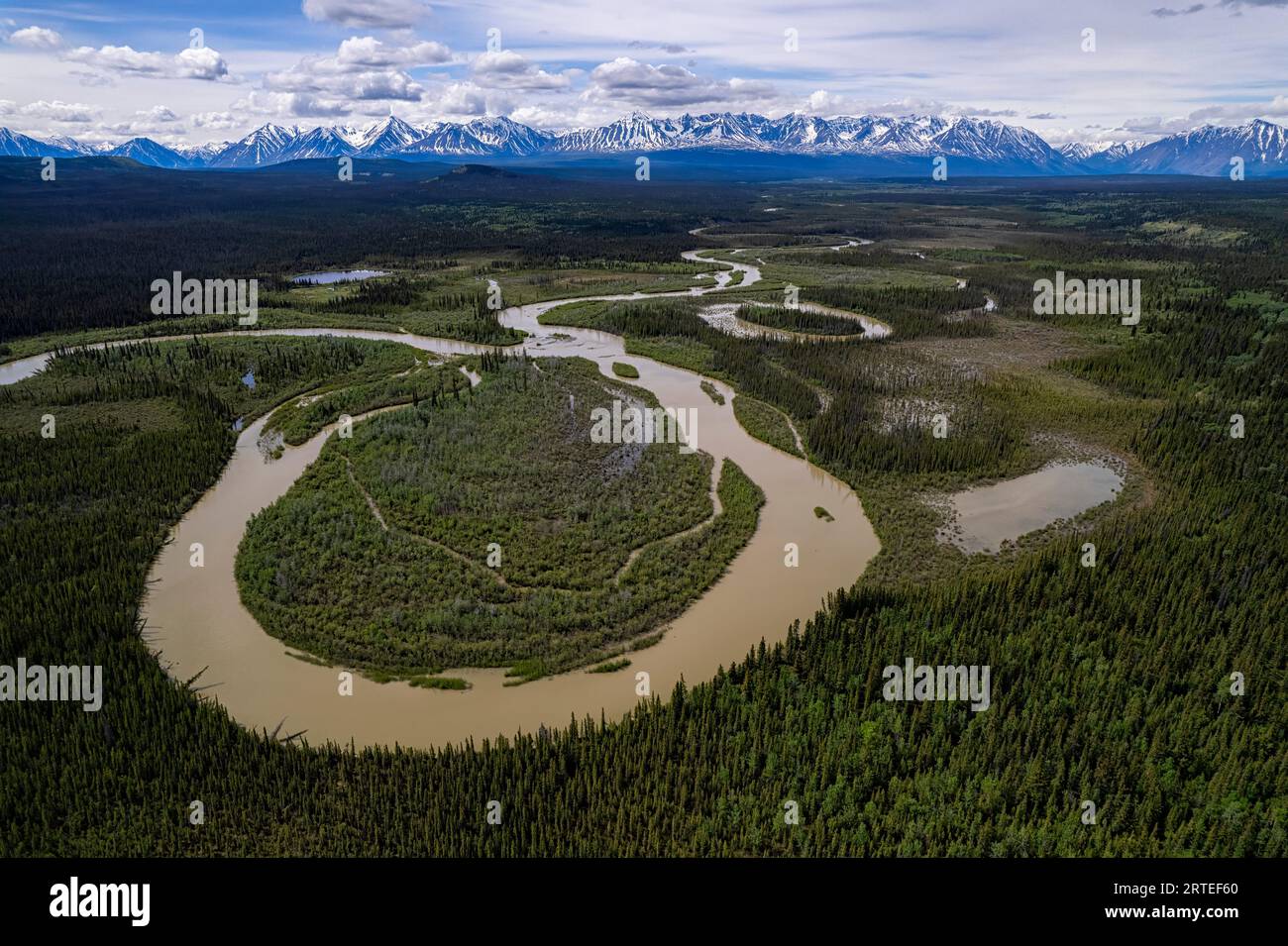 Aerial birds eye view wetland hi-res stock photography and images - Alamy