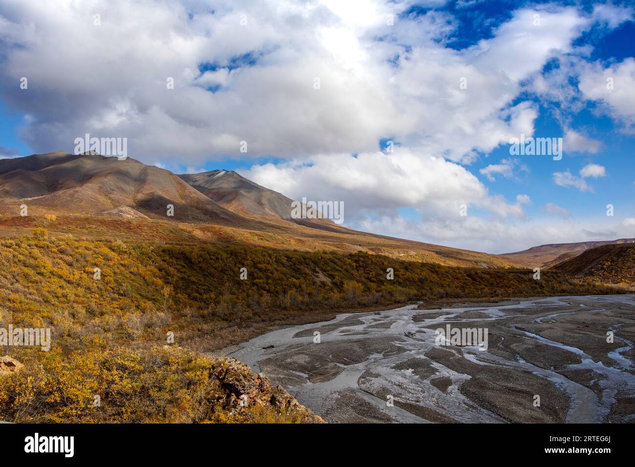 Toklat riverbed hi-res stock photography and images - Alamy