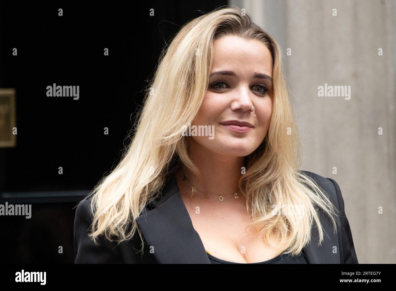 London, UK. 12 Sep 2023. Emily Clarkson is seen in Downing Street after ...