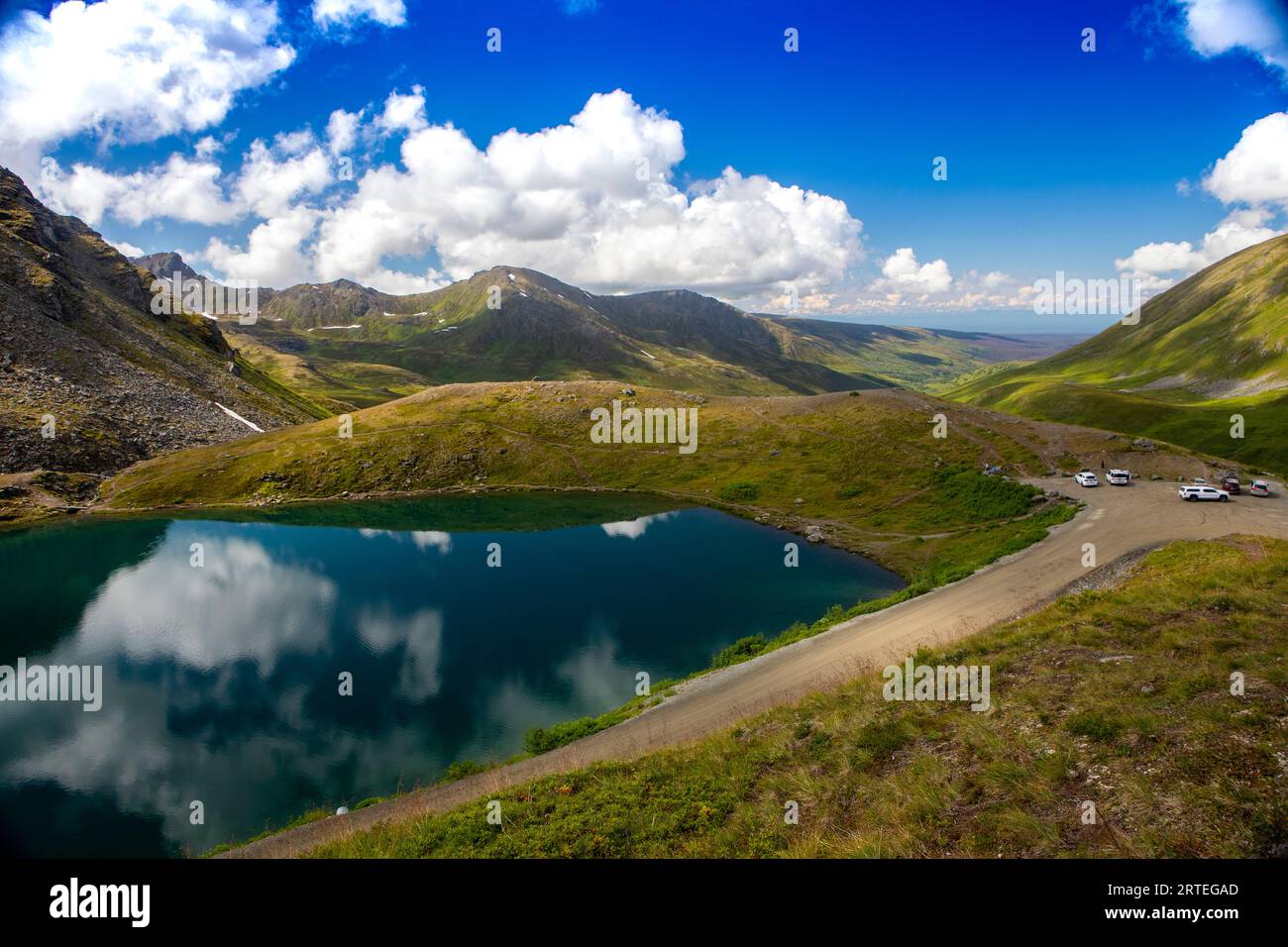 Summit Lake, in Hatcher Pass, next to Hatcher Pass Road, Palmer ...