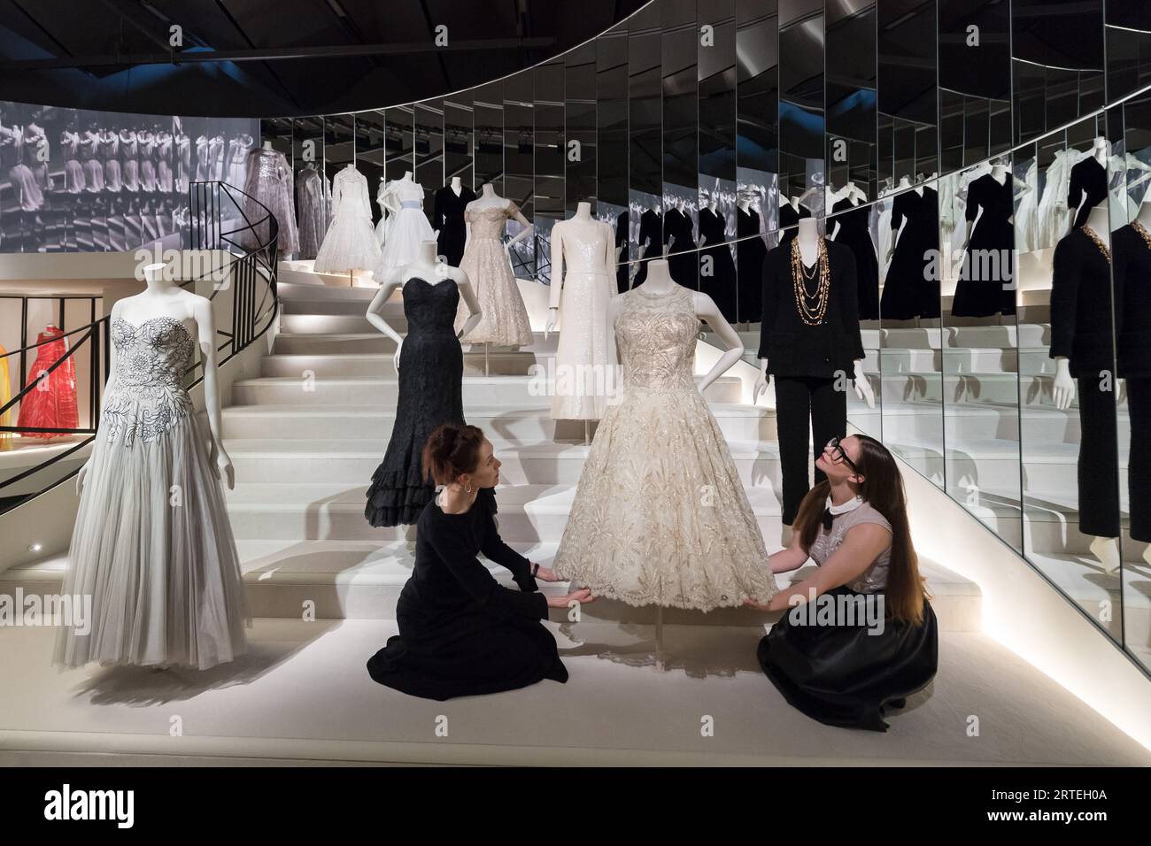 LONDON, UNITED KINGDOM - SEPTEMBER 12, 2023: Museum curators pose with ...
