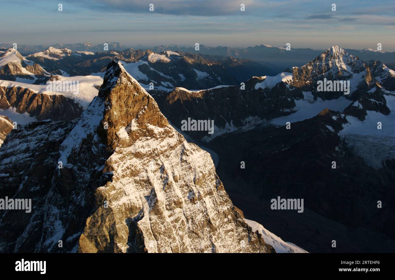 Iconic matterhorn in aerial view hi-res stock photography and images - Alamy