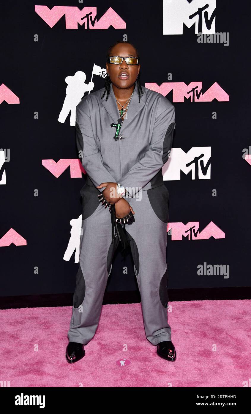 Jozzy arrives at the MTV Video Music Awards on Tuesday, Sept. 12, 2023 ...