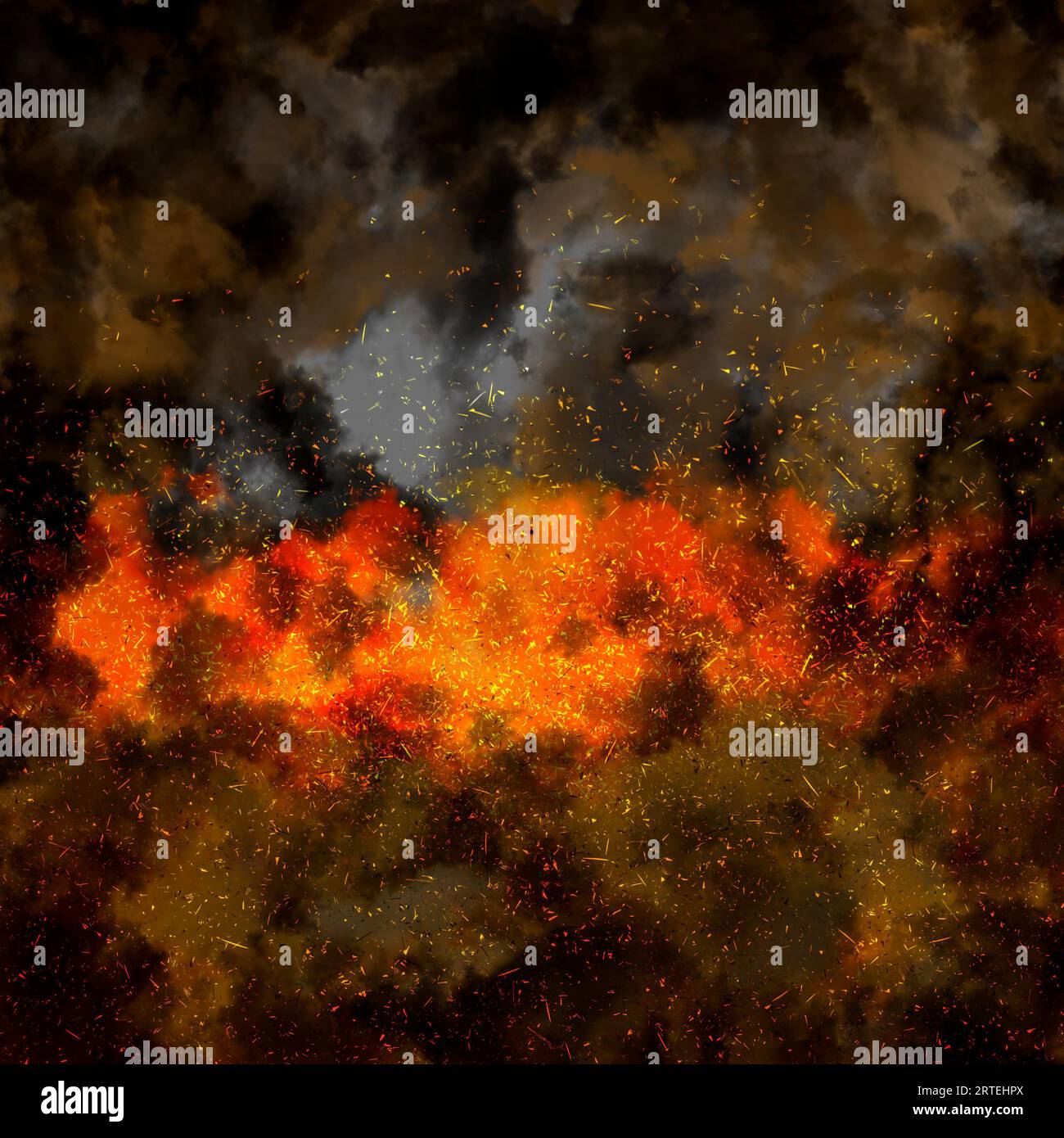 Fire embers particles over black background. Fire sparks background ...