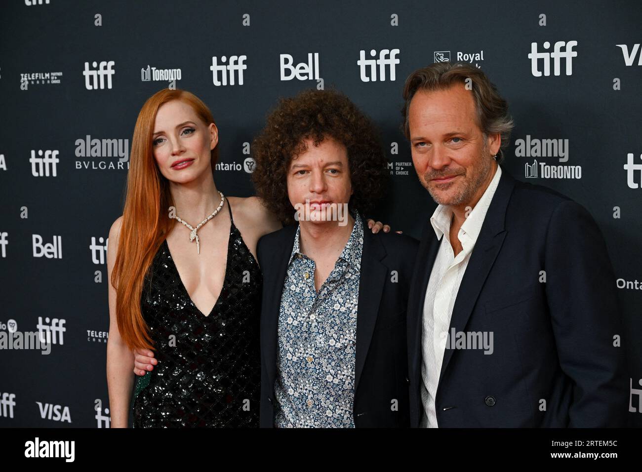 Toronto, Canada. 12th Sep, 2023. Jessica Chastain, Michel Franco, Peter ...