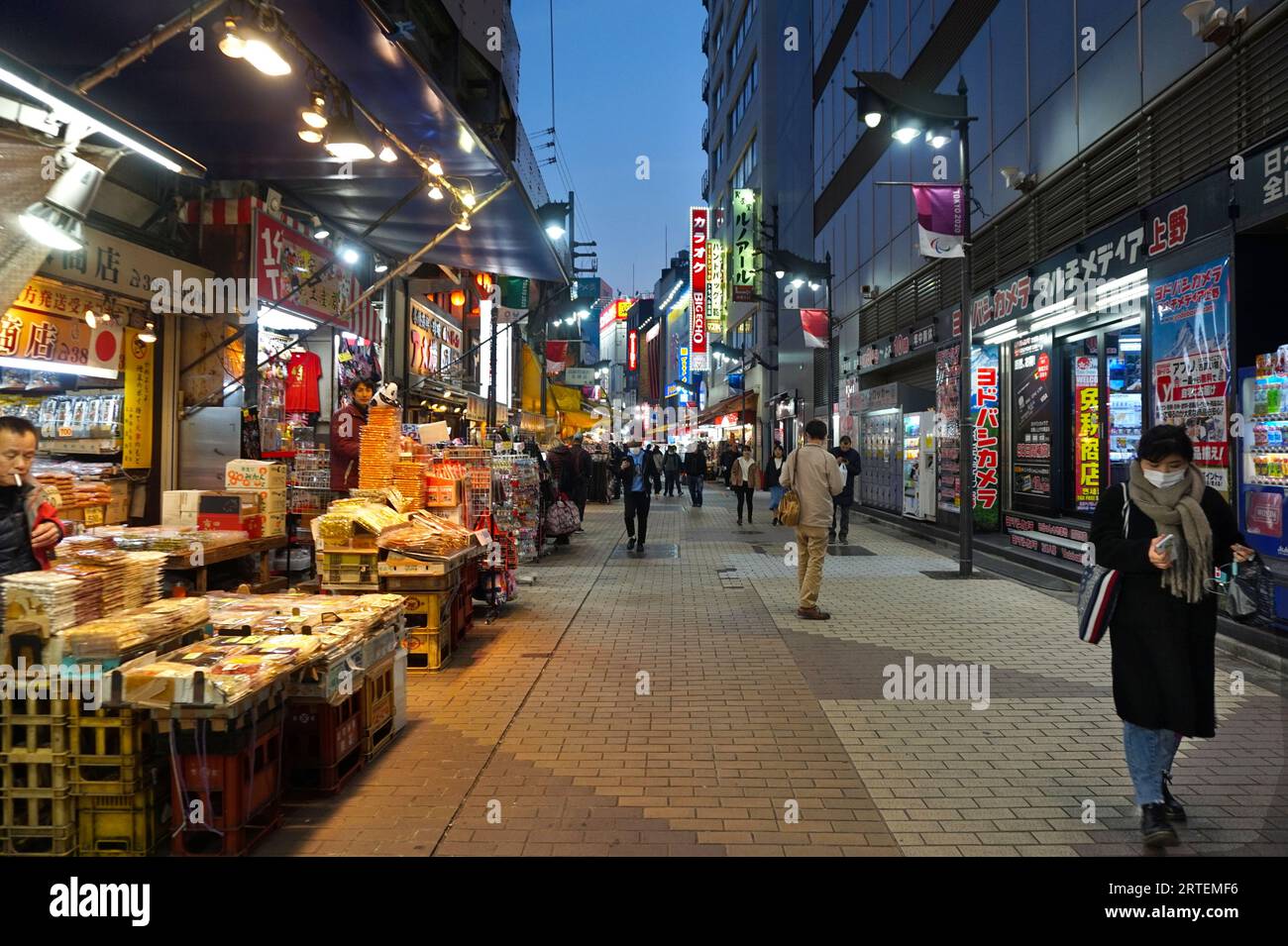 Ameyoko Shopping District (Ameya-Yokochō) in Ueno, Taito City, Tokyo ...