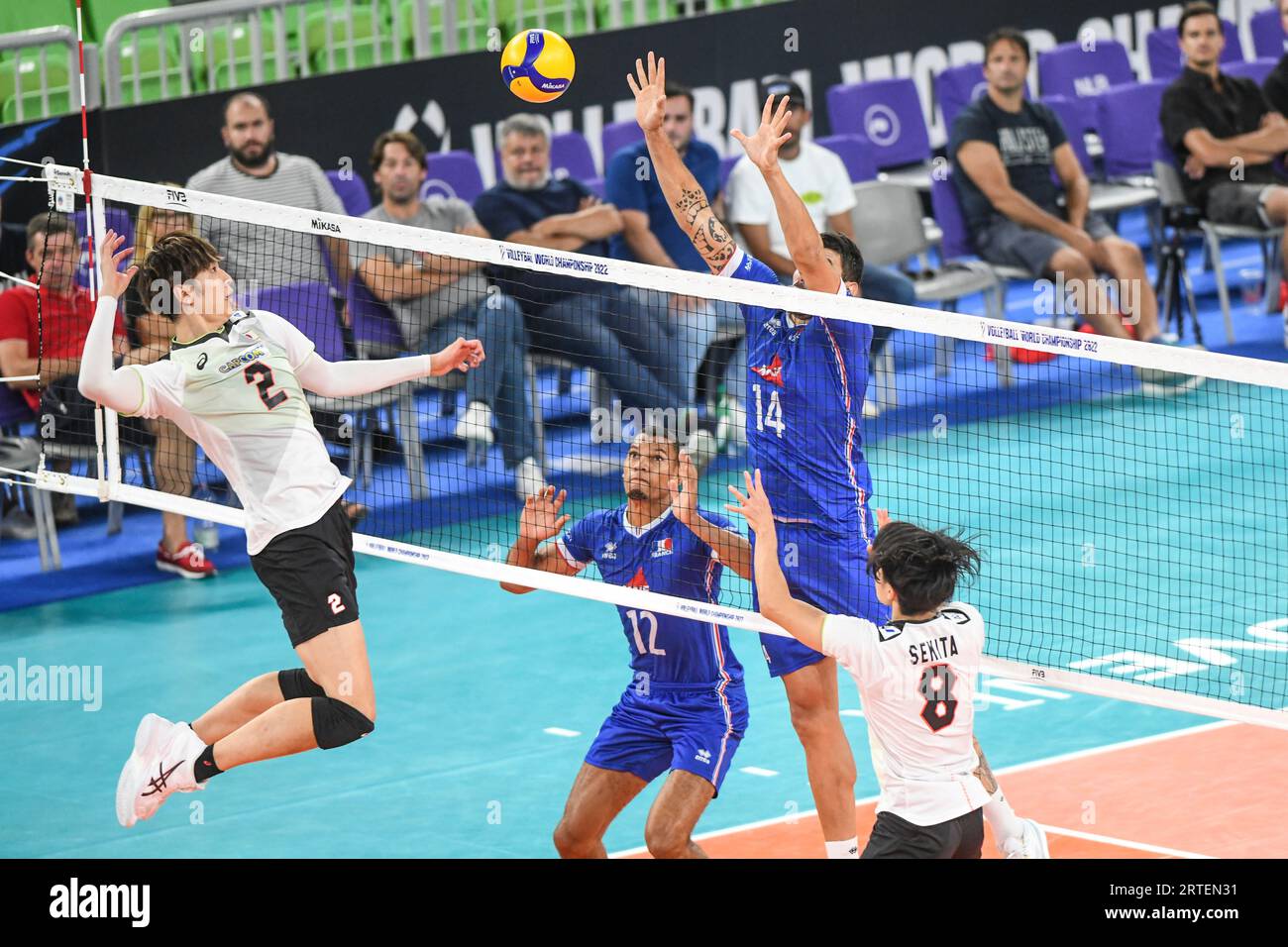 Taishi Onodera (Japan), Nicolas Le Goff (France). Volleyball World ...