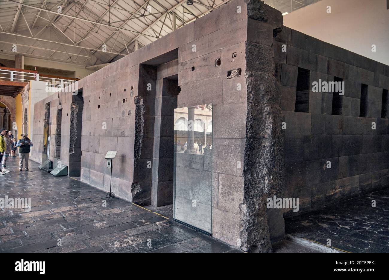 CUSCO, PERU. 2023: Inca Wall in ancient city of Coricancha Temple ...