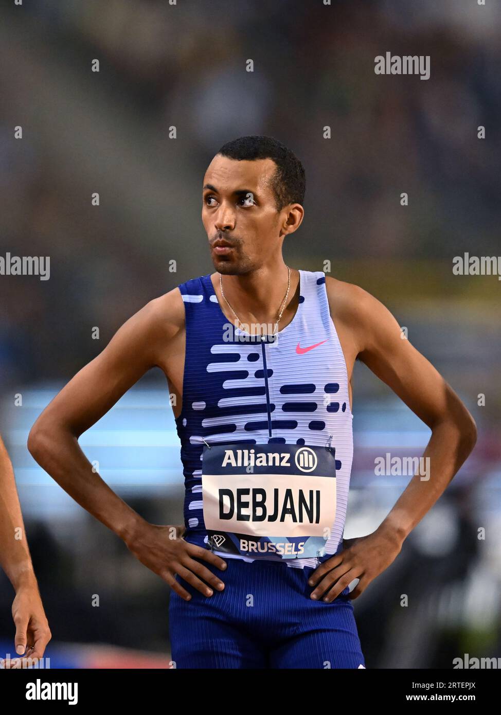 BRUSSELS - Ismael Debjani during the 2000 meters of the Allianz ...