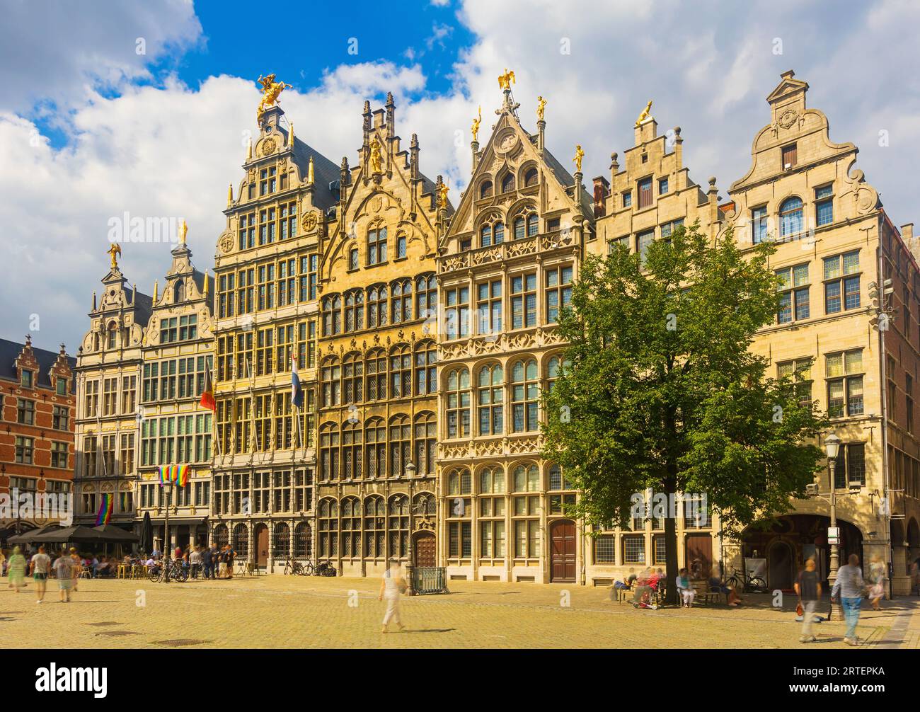 Market Square of Belgian city of Antwerp Stock Photo - Alamy