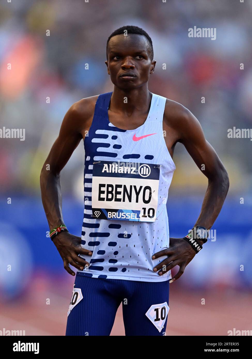 BRUSSELS - Daniel Simiu Ebenyo during the 10000 meters of the Allianz ...