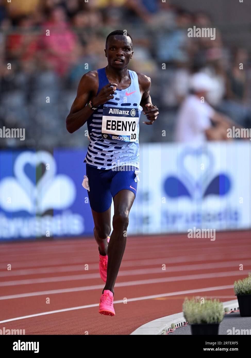 BRUSSELS - Daniel Simiu Ebenyo during the 10000 meters of the Allianz Memorial Van Damme 2023 ...