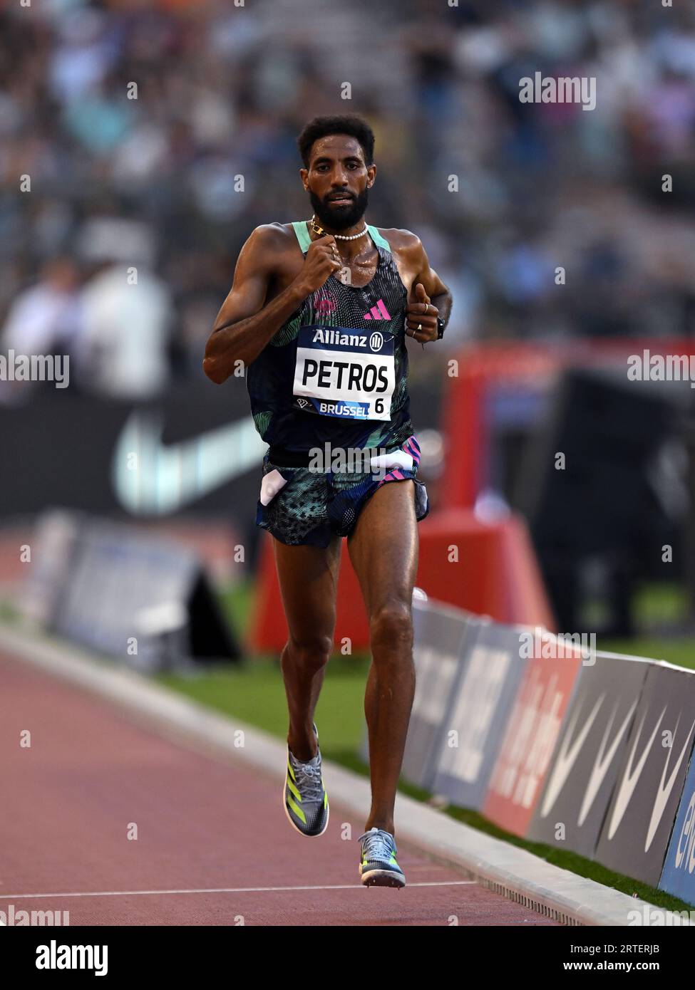 BRUSSELS - Amanal Petros during the 10000 meters of the Allianz ...