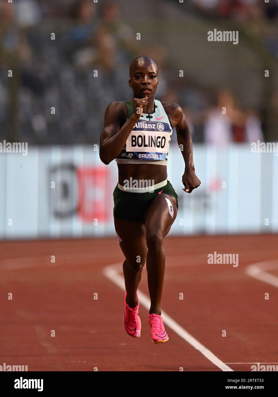 BRUSSELS - Cynthia Bolingo during the 400 meters of the Allianz ...
