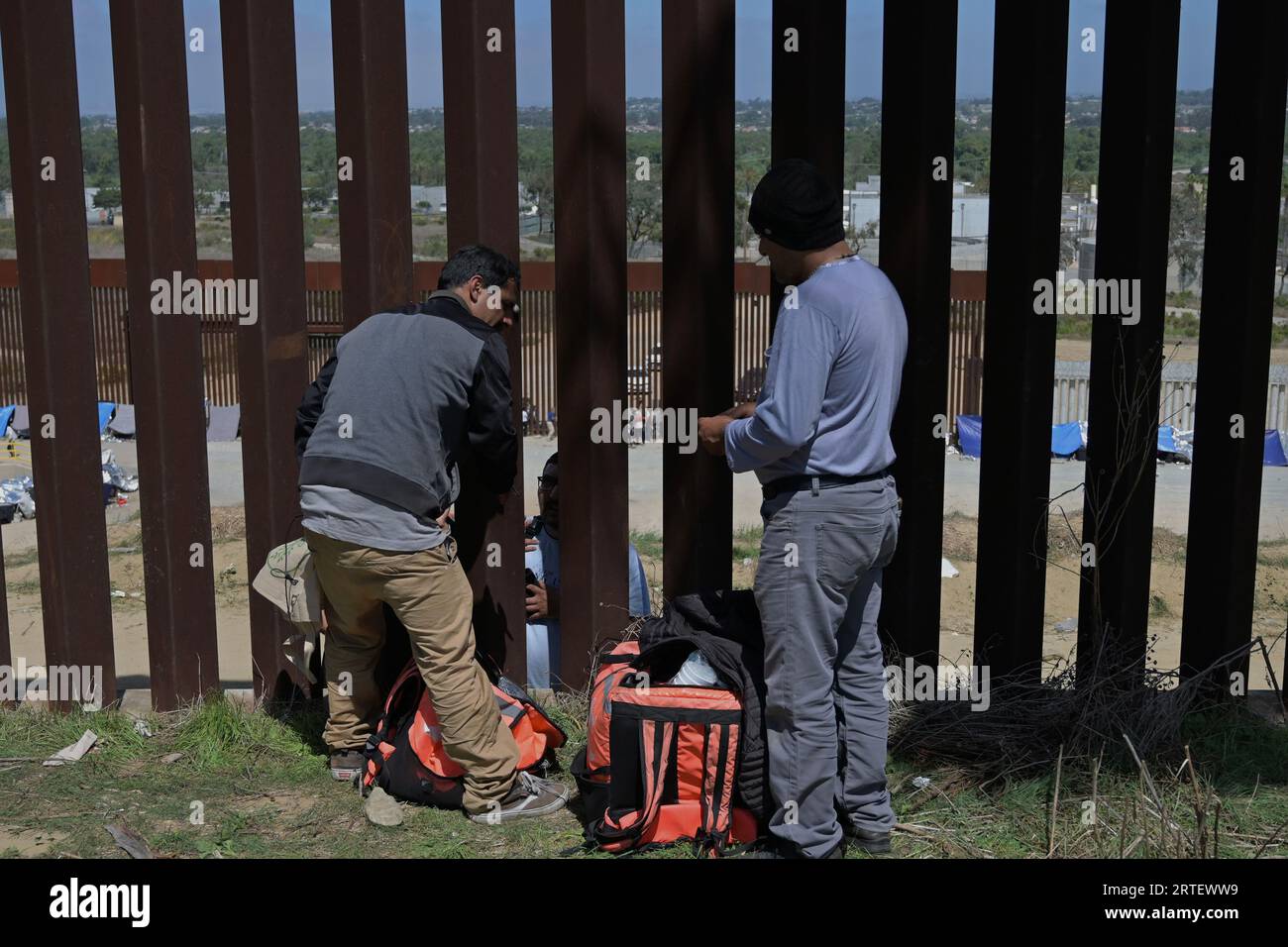 Tijuana, Baja California, Mexico. 12th Sep, 2023. Around a hundred ...