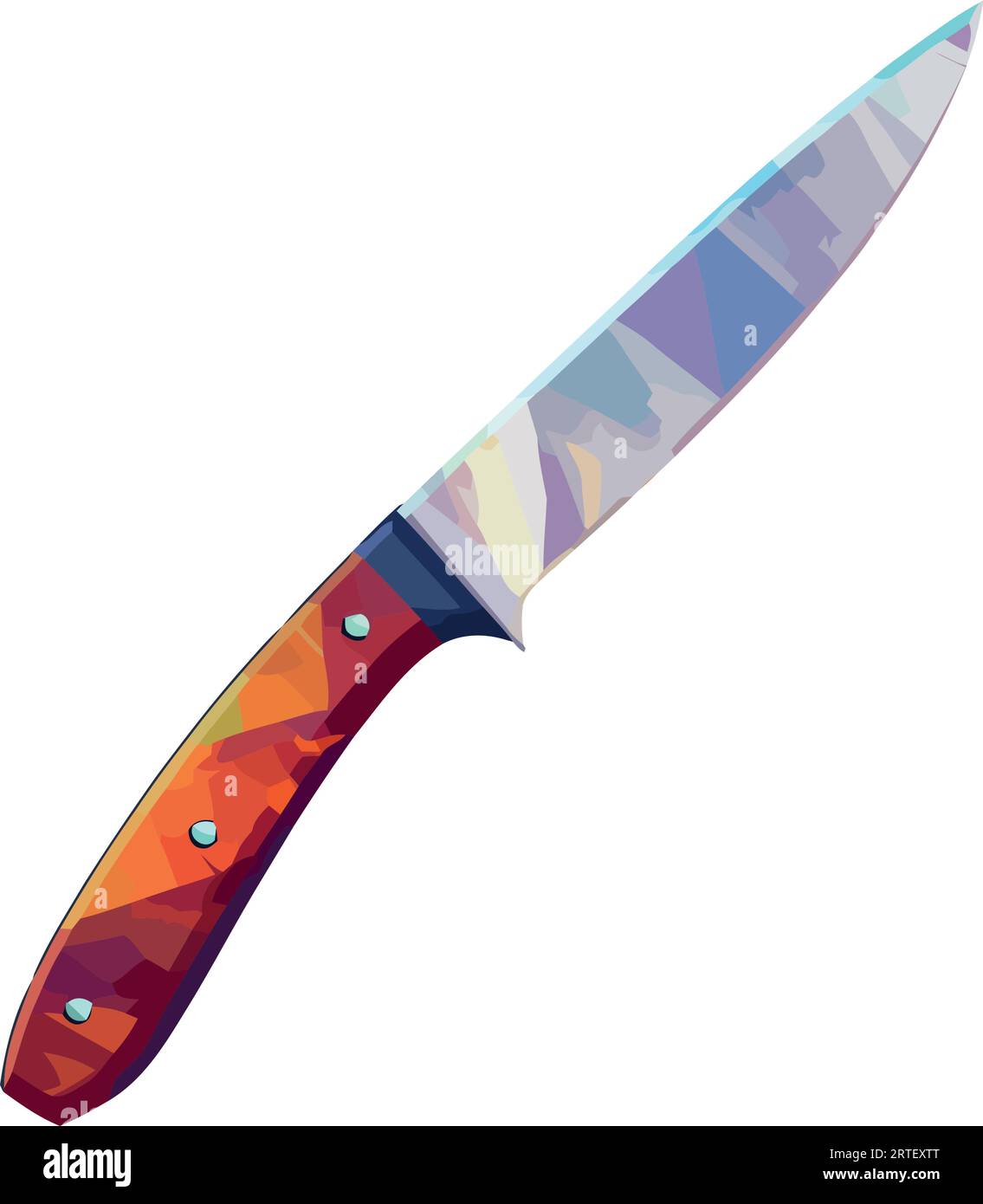 Sharp metal blade, handle of dagger weapon Stock Vector Image & Art - Alamy