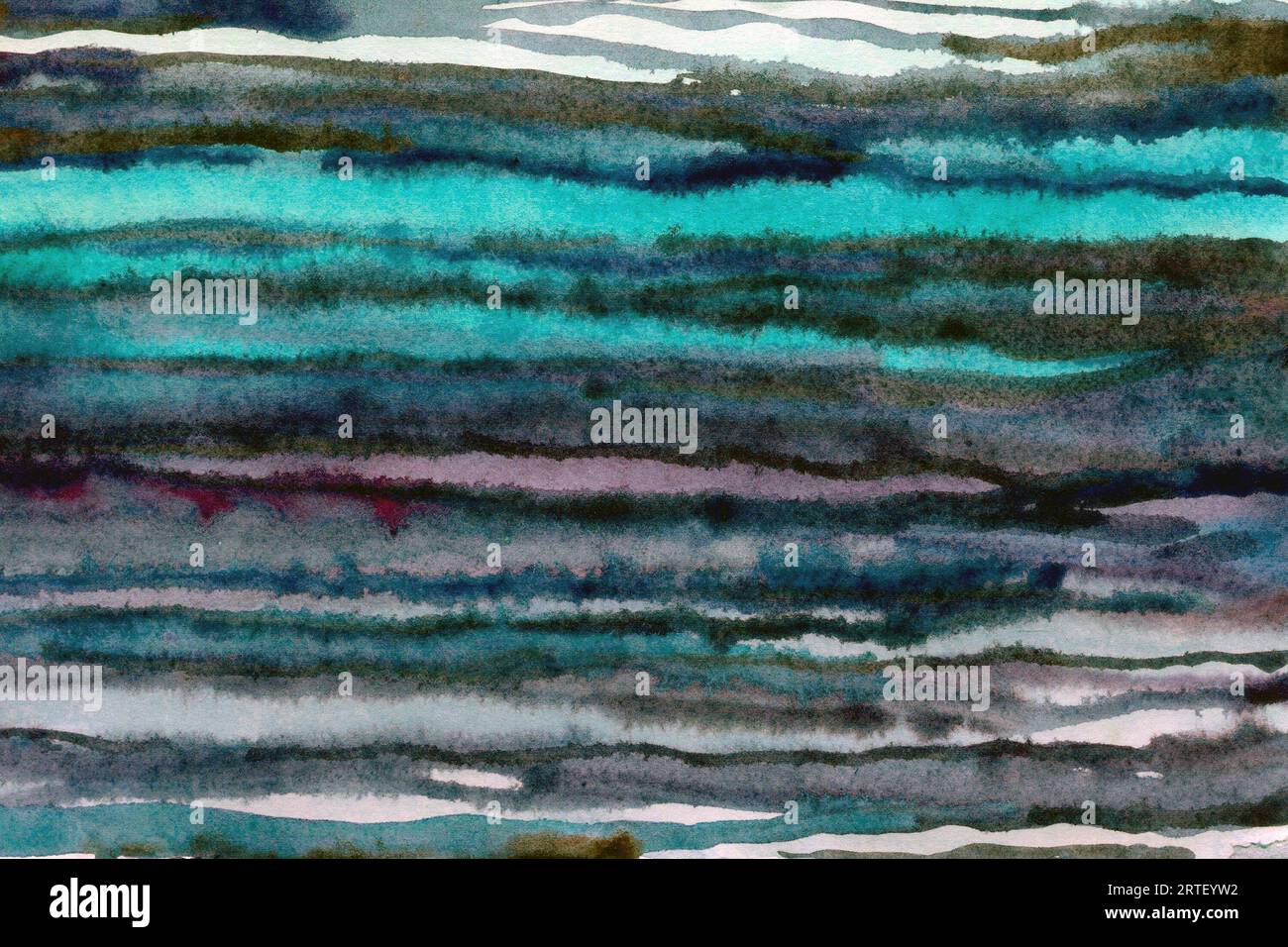 Striped green gradient watercolor paper background texture Stock Photo ...