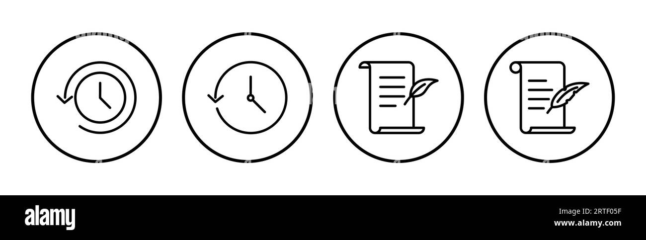 History icon vector. redo history icon Stock Vector Image & Art - Alamy