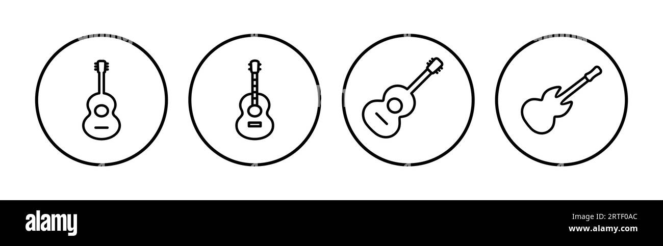 Guitar icon vector. musical instrument sign Stock Vector Image & Art ...