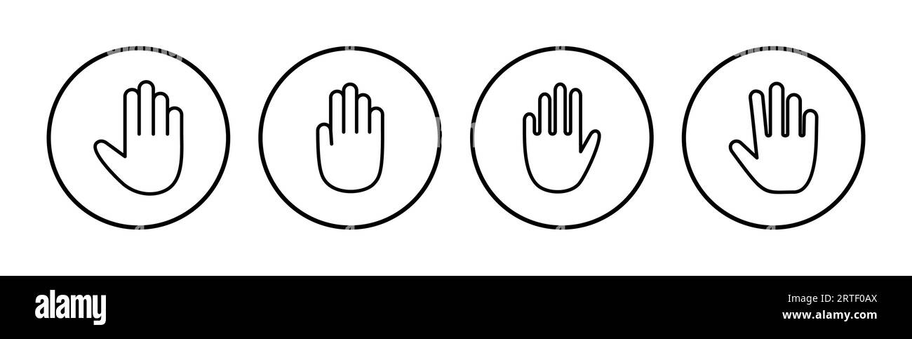 Hand icon vector. hand symbols. palm Stock Vector Image & Art - Alamy