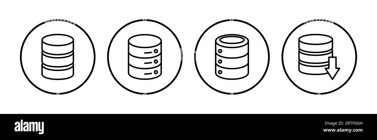 Database Icon Vector Server Icon Storage Stock Vector Image And Art Alamy