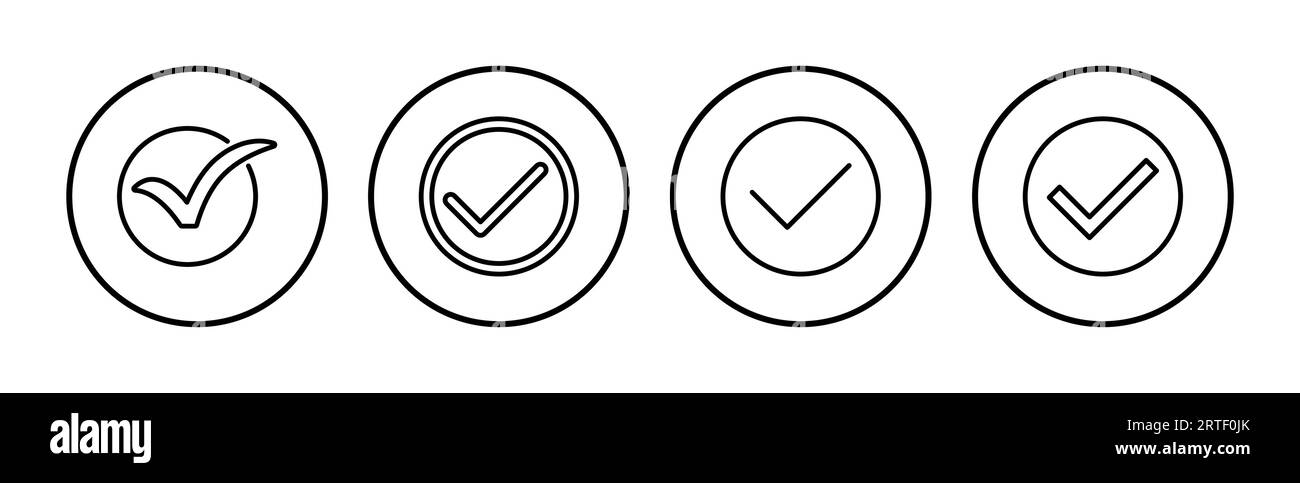 check icon vector. check mark icon. check list button icon Stock Vector Image & Art - Alamy