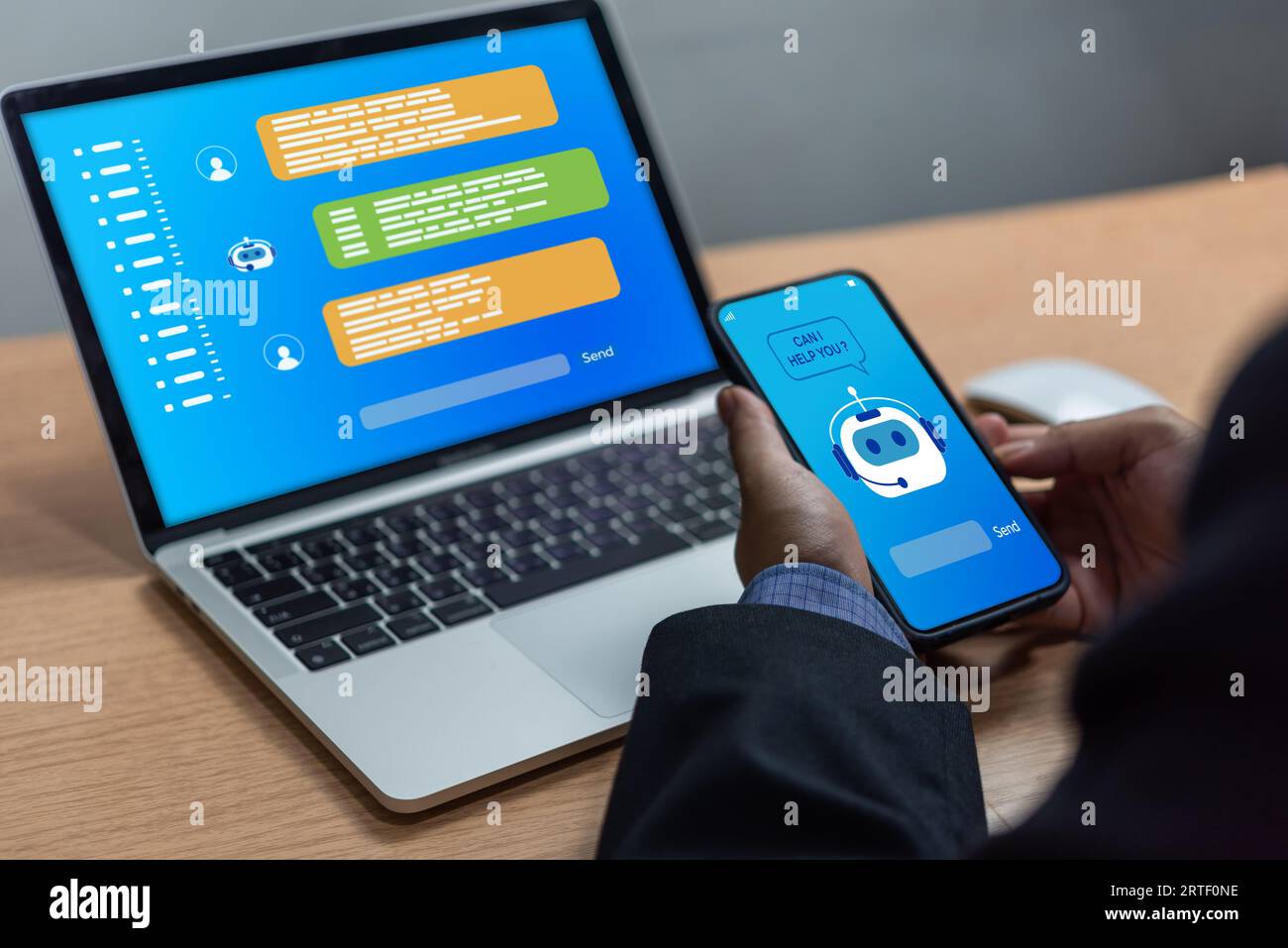 Chatbot conversation Ai Artificial Intelligence technology online ...