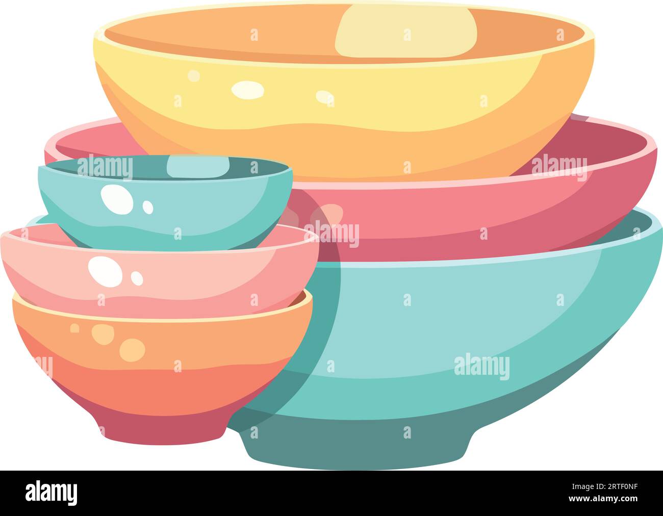 Multi-colored crockery with animal pattern design Stock Vector Image ...