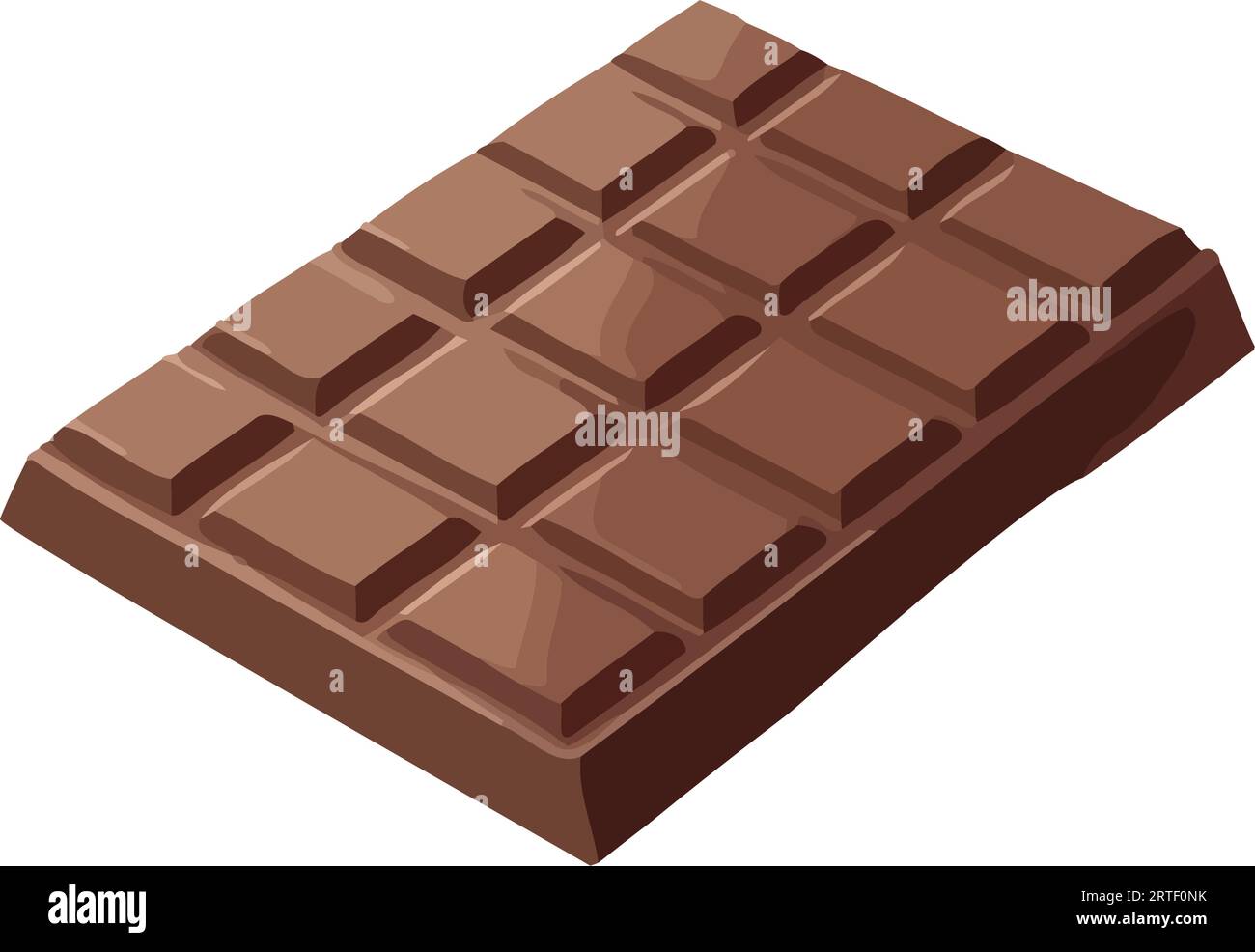 Chocolate bar shape on white background pattern Stock Vector Image ...