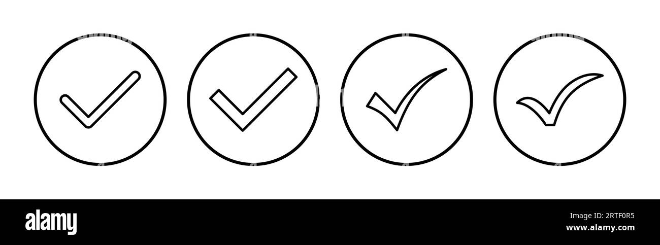 check icon vector. check mark icon. check list button icon Stock Vector ...