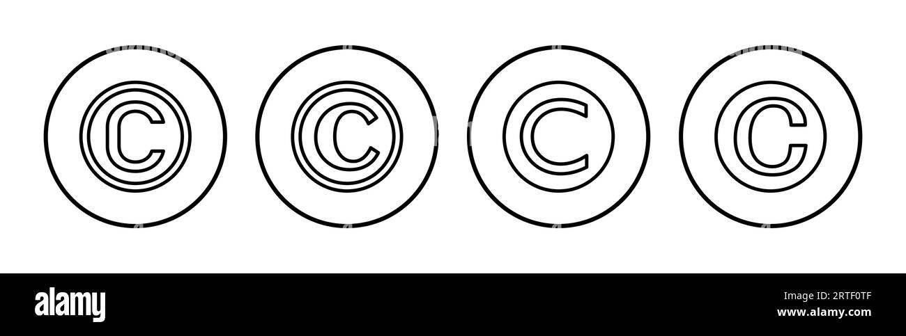 Copyright icon vector. copyright symbol Stock Vector Image & Art - Alamy
