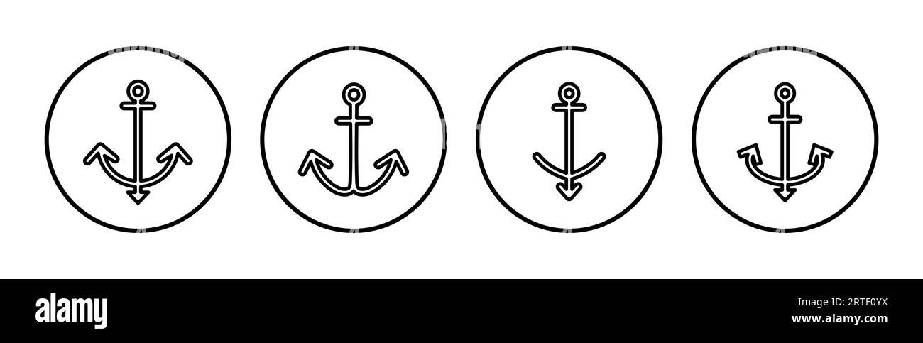 Anchor icon vector. Anchor sign. marine symbol Stock Vector Image & Art ...