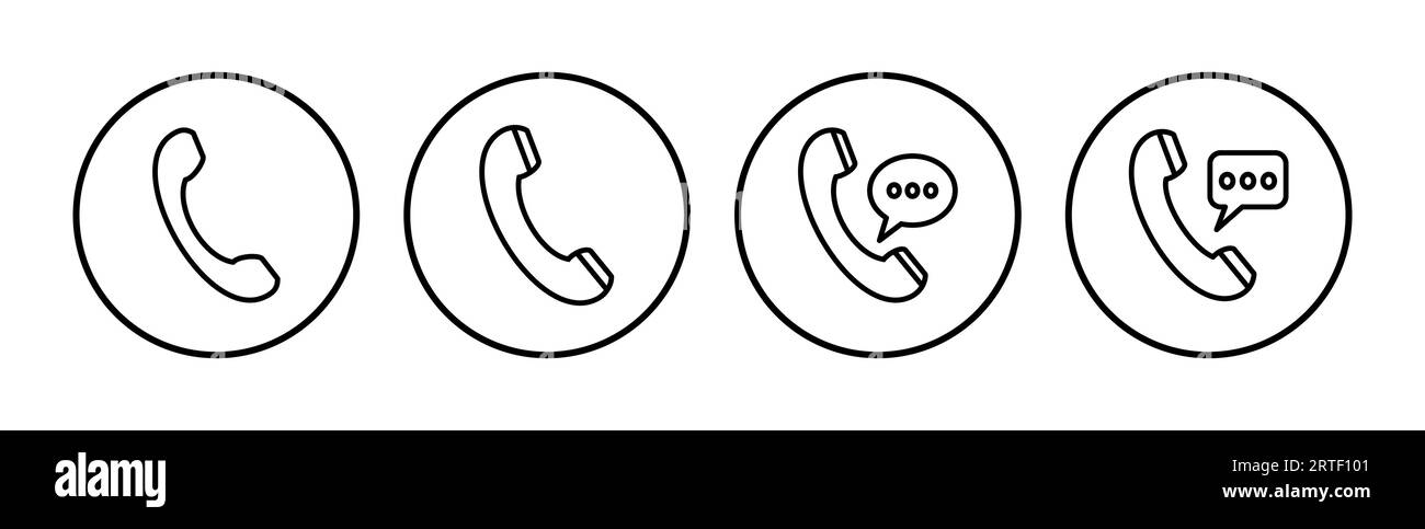 Call icon vector. phone icon vector Stock Vector Image & Art - Alamy