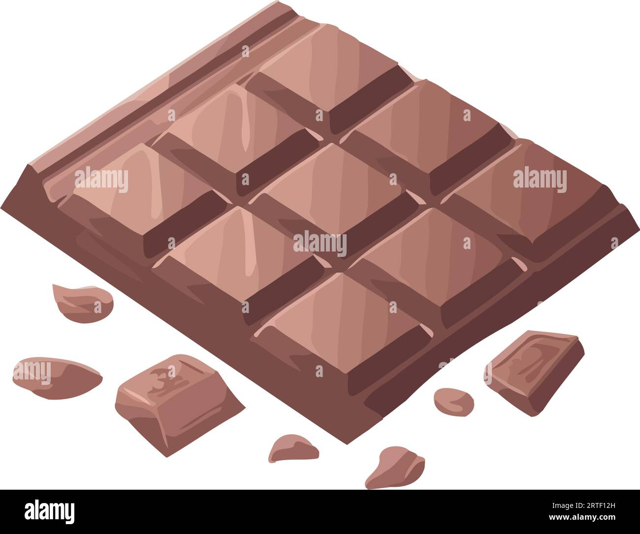 Broken slices Stock Vector Images - Alamy