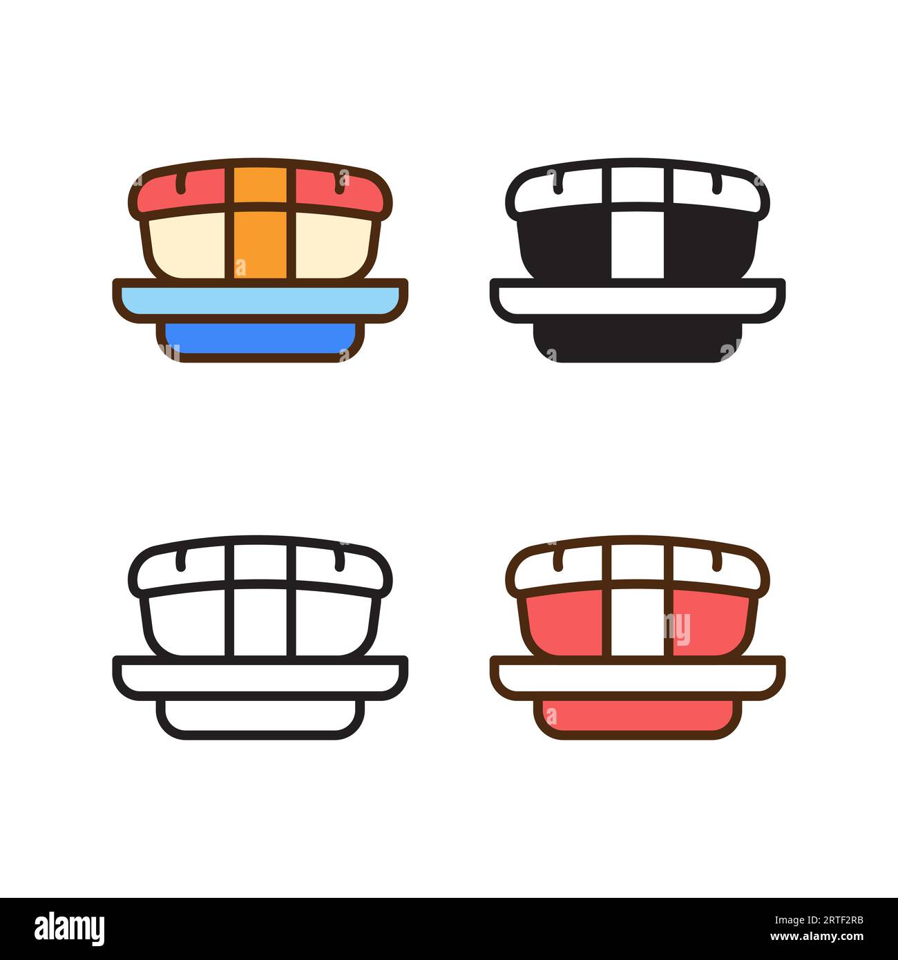 Japanese style sashimi Stock Vector Images - Alamy