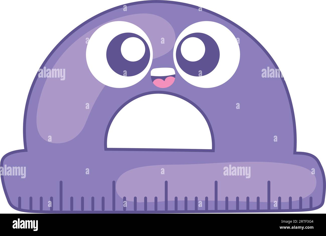kawaii school supply protractor Stock Vector Image & Art - Alamy